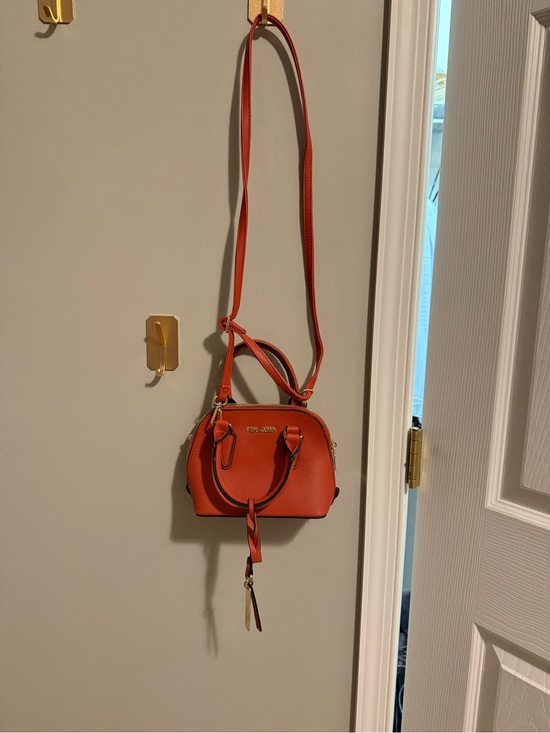 Steve Madden | Bags | Steve Madden Orange Leather Crossbody Bag With ...
